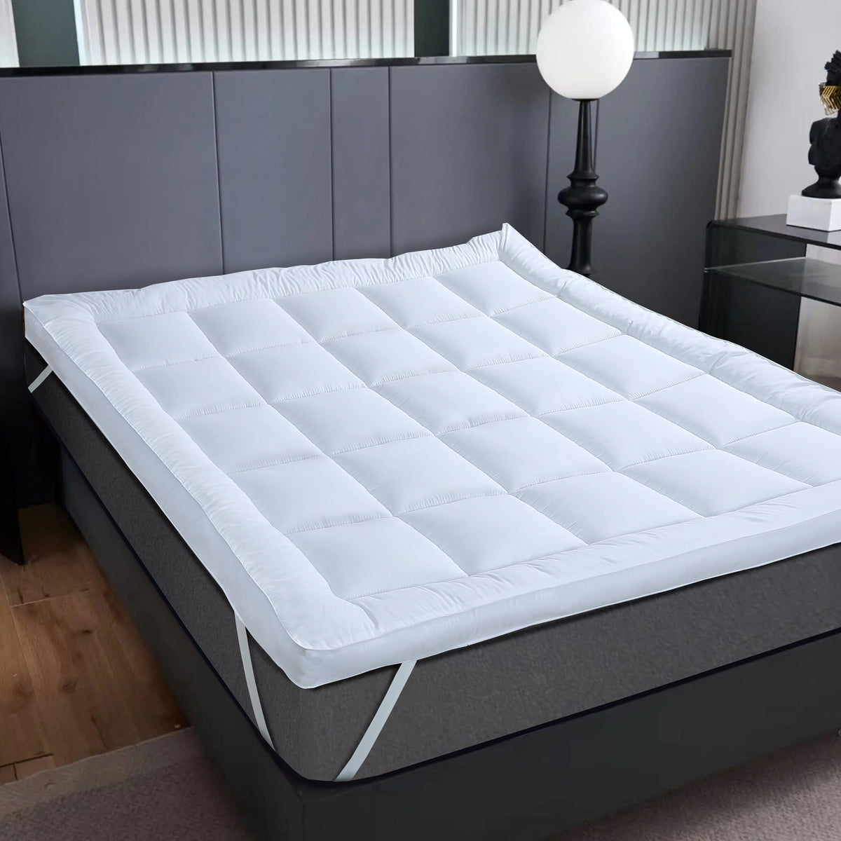 OLIVIA ROCCO Microfibre Mattress Topper – Heavy Fill, Super Soft, Anti ...